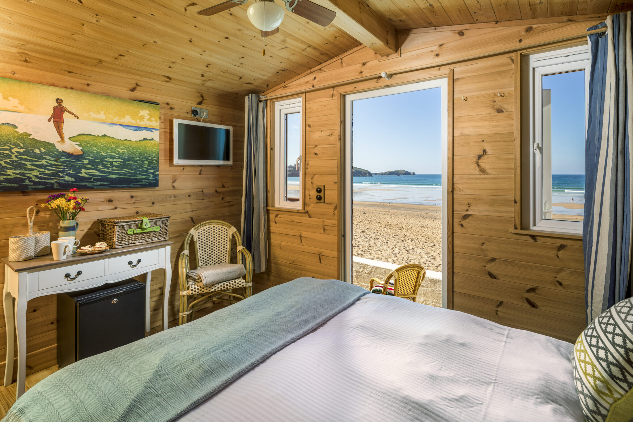 North Cornwall beach stay and getaway at Tolcarne Beach